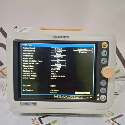Philips SureSigns VM4 Vital Signs Monitor | LabX.com