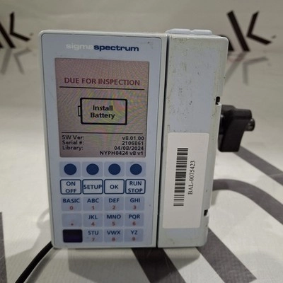 Baxter Sigma Spectrum 8.01.00 w/o Battery Infusion | LabX.com