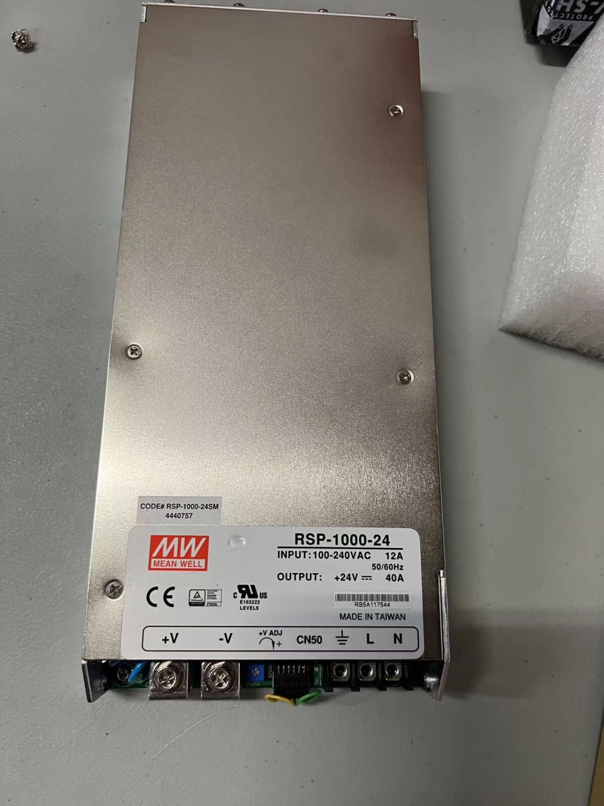 MW Mean Well Power RSP-1000-24 Input 100-240VAC ou | LabX.com