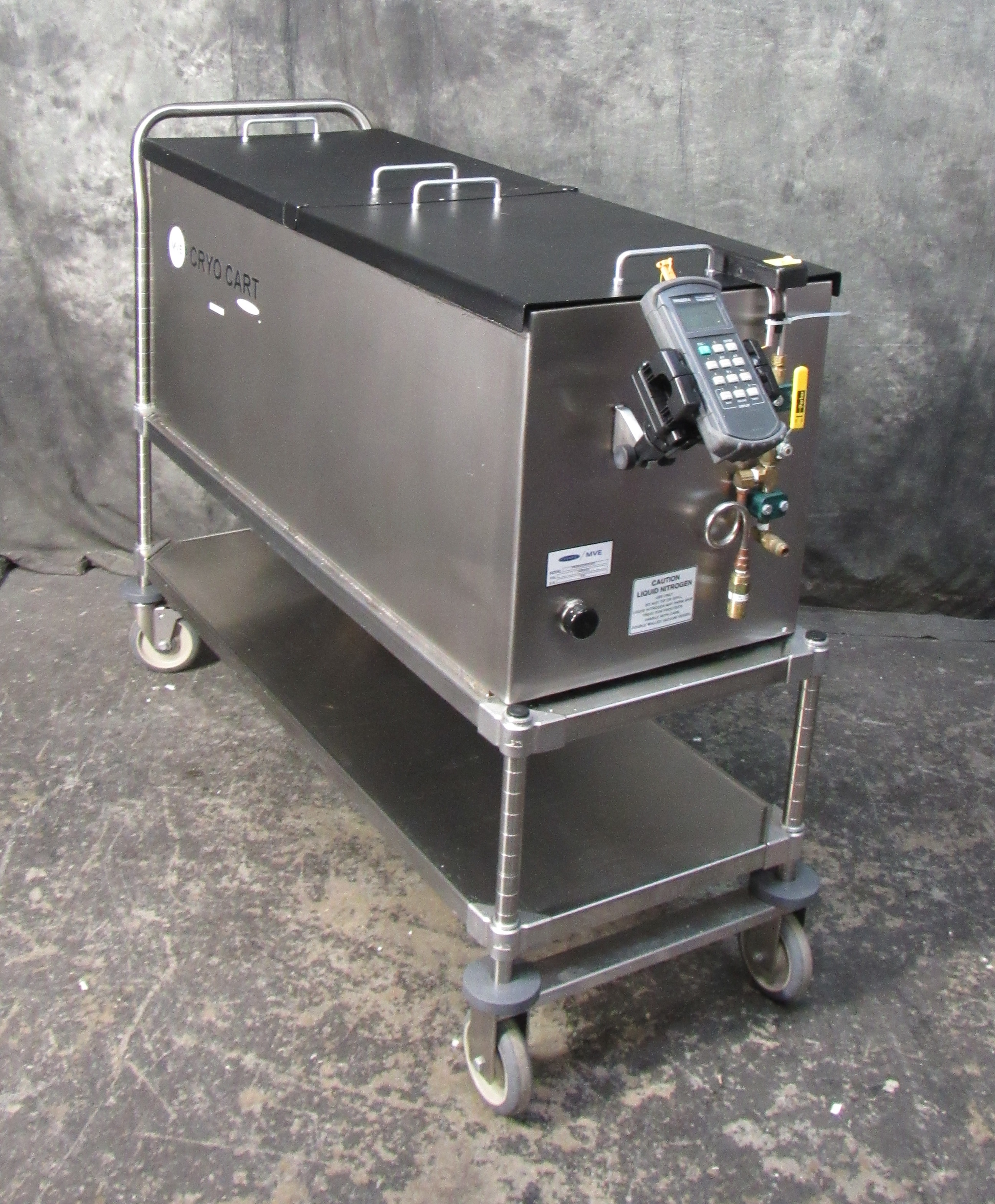 CHART-MVE CryoCart N2 Cryo Sample Transport/Loading Cart W/ Temp Data ...