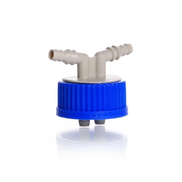 DWK Life Sciences Duran GL 45 Screw Cap, with 2-hose connector (PP) and ...