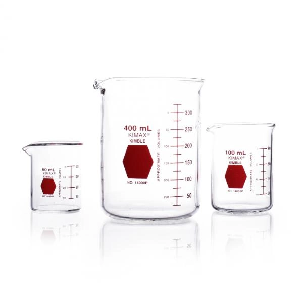 DWK Life Sciences 600 mL Kimble Kimax Colorware Beaker low form with ...