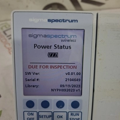 Baxter Sigma Spectrum 8.01.00 w/o Battery Infusion | LabX.com