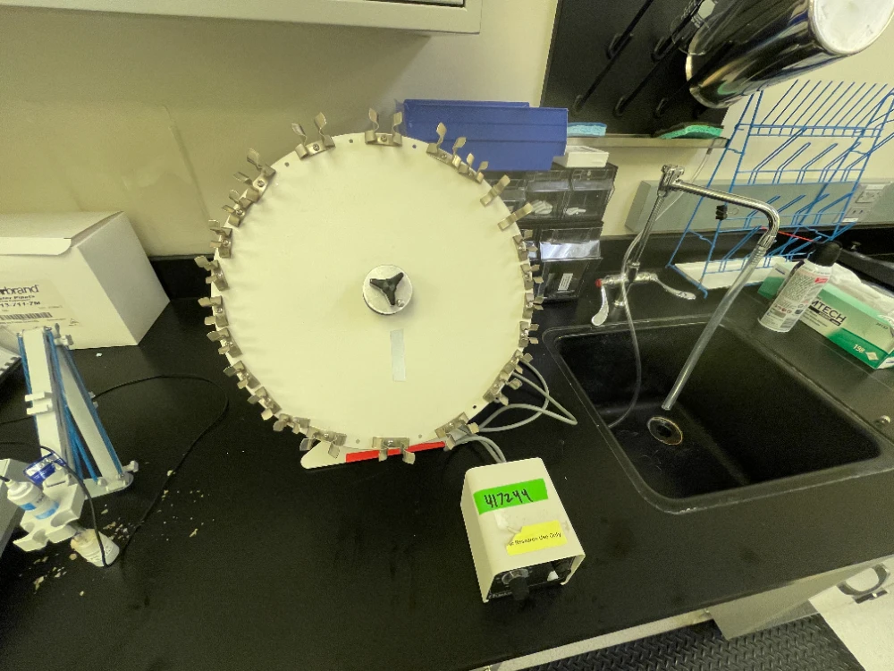 Laboratory Tube Rotator Carousel with Clamps | LabX.com