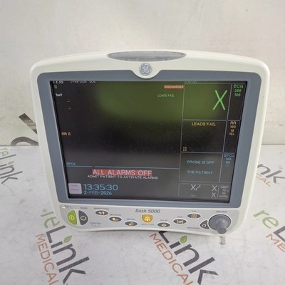 GE Healthcare Dash 5000 - Masimo SpO2 Patient Moni | LabX.com