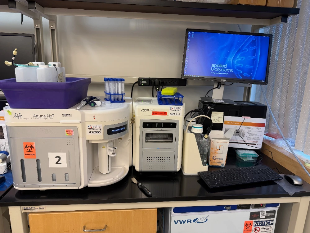 Invitrogen Attune NxT Acoustic Focusing Cytometer W/ CytKick Max Auto ...