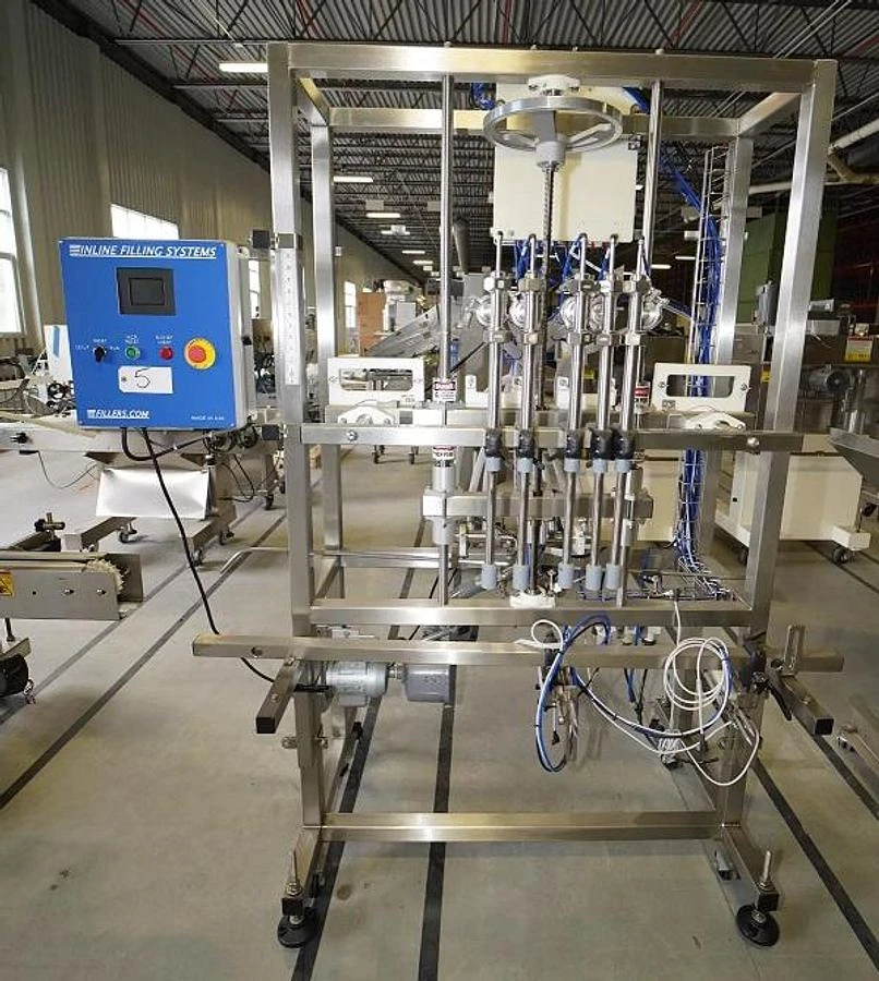 Inline Filling Systems SS Pneumatic Inline Piston/Gravity Filler | LabX.com