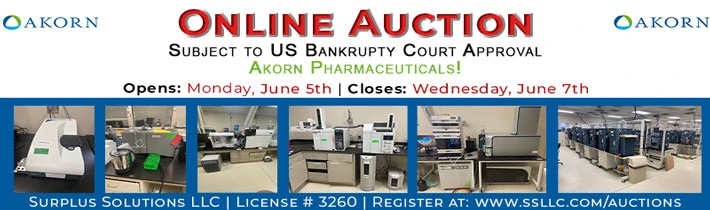 Online Auction Featuring State of the Art Lab Equipment From Akorn ...