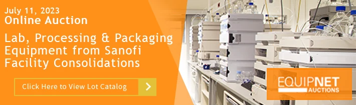 Lab, Processing & Packaging Equipment from Sanofi Facility ...